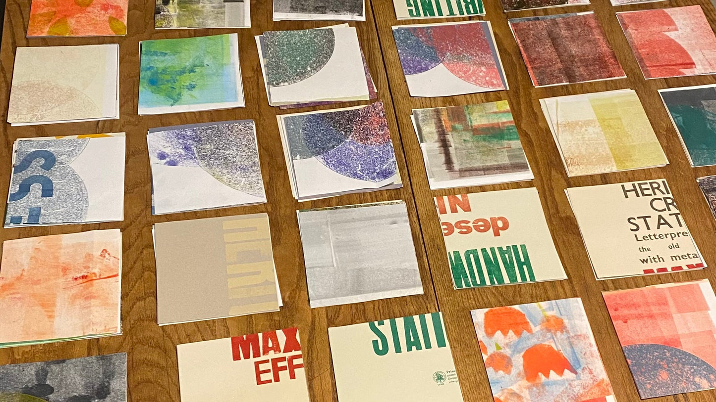 Reusing recycled papers – Princetown Press