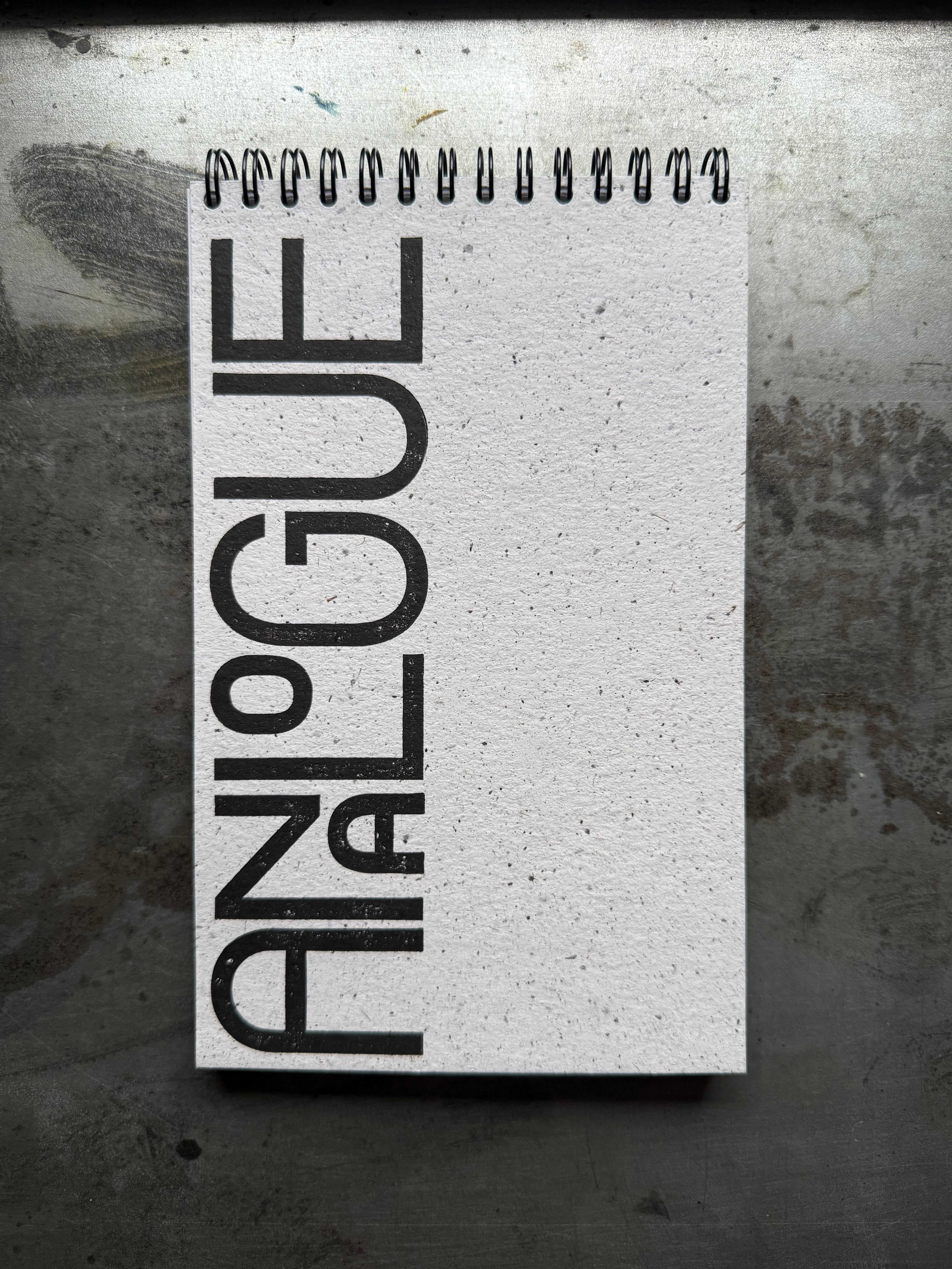 Analogue - Spiral Notebook with Wood Type Cover – Princetown Press